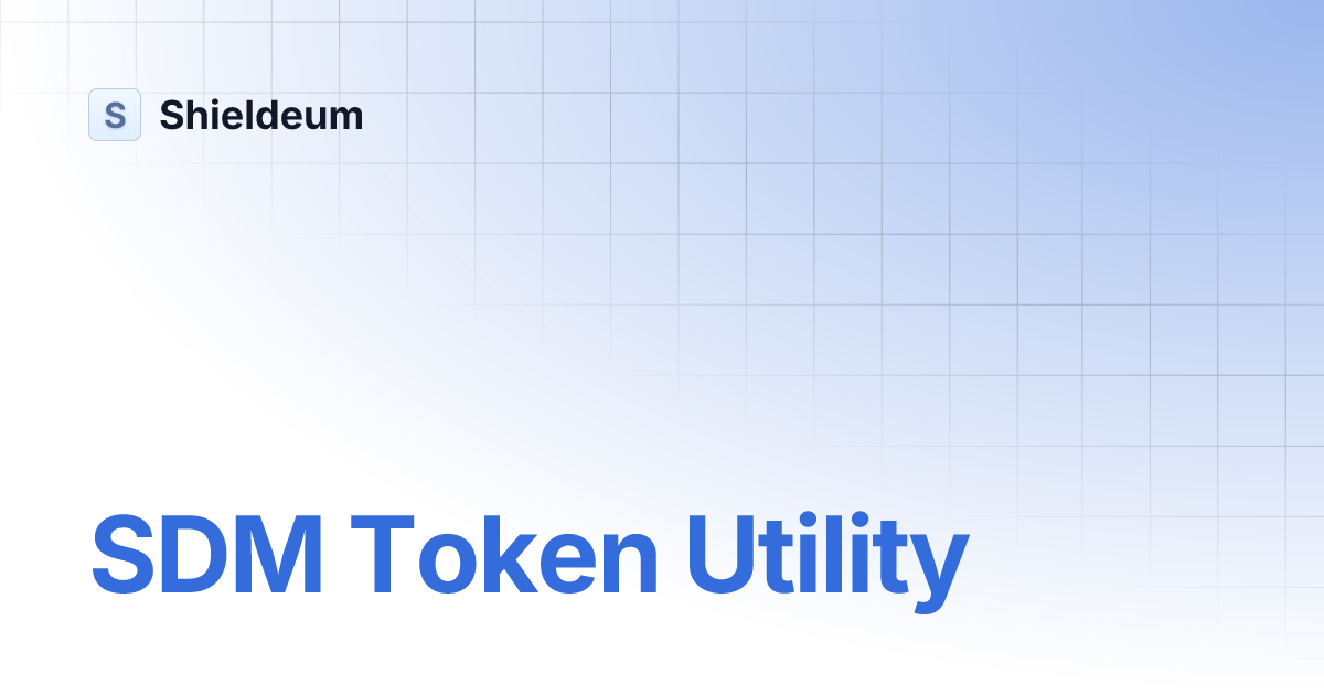 SDM Token Utility | Shieldeum